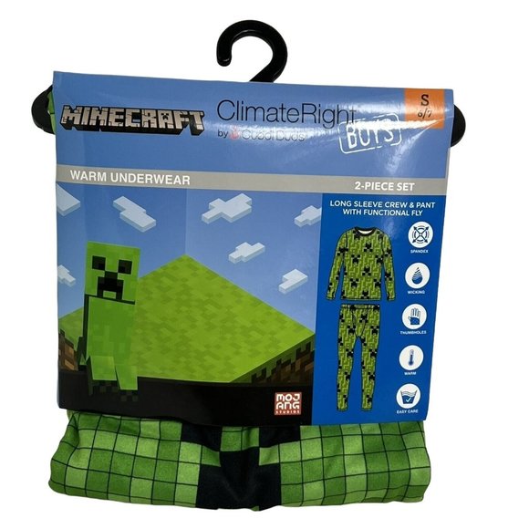 Minecraft | Pajamas | Climate Right Cuddle Duds Minecraft Creeper ...
